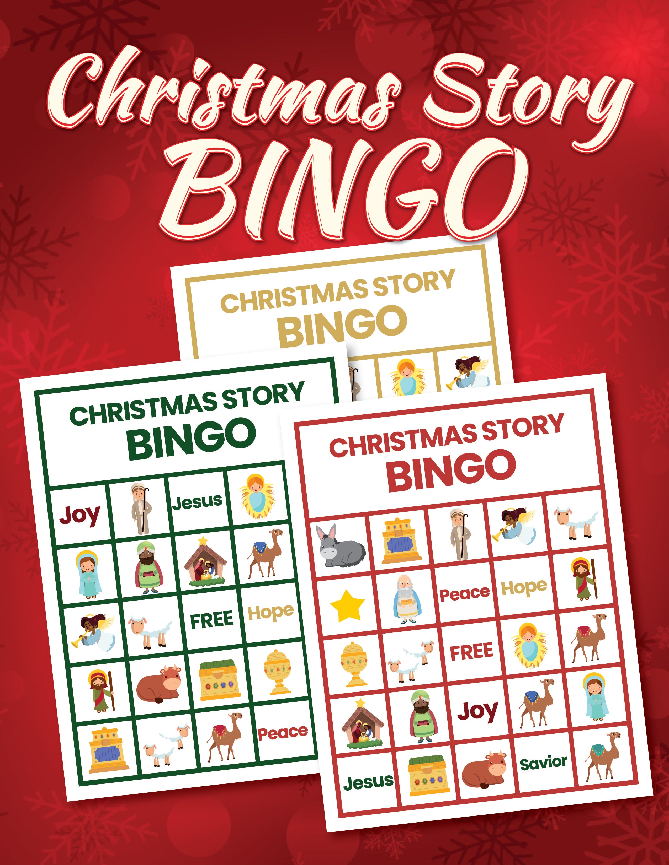 Christmas Story Bingo Game for Kids – Children's Ministry Deals