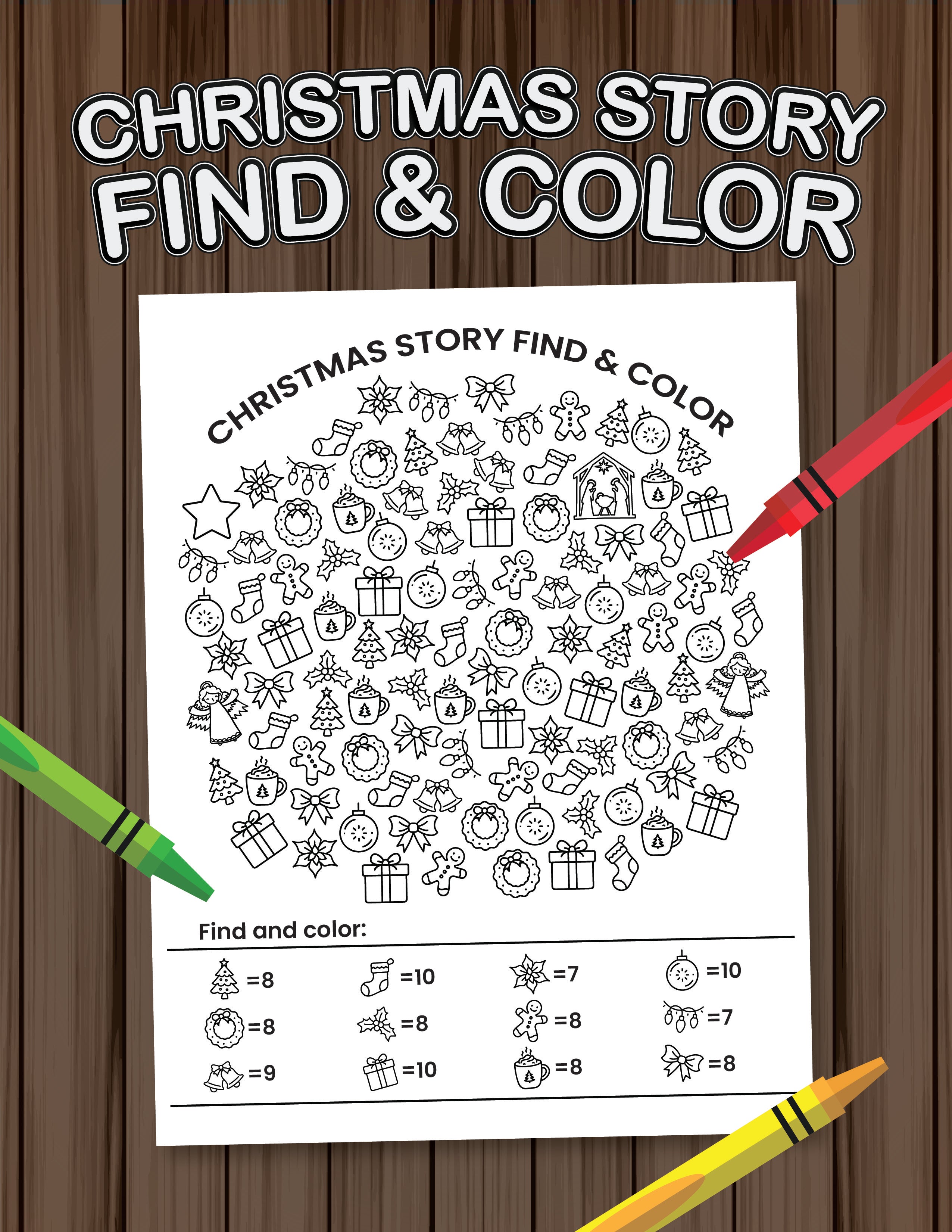 coloring pages for a christmas story