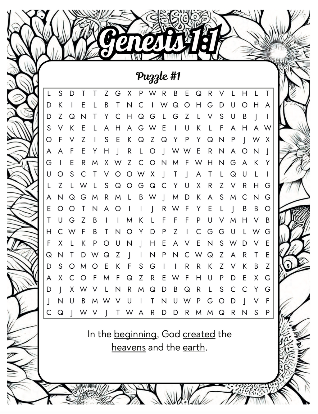 66 Bible Verse Word Search Puzzles