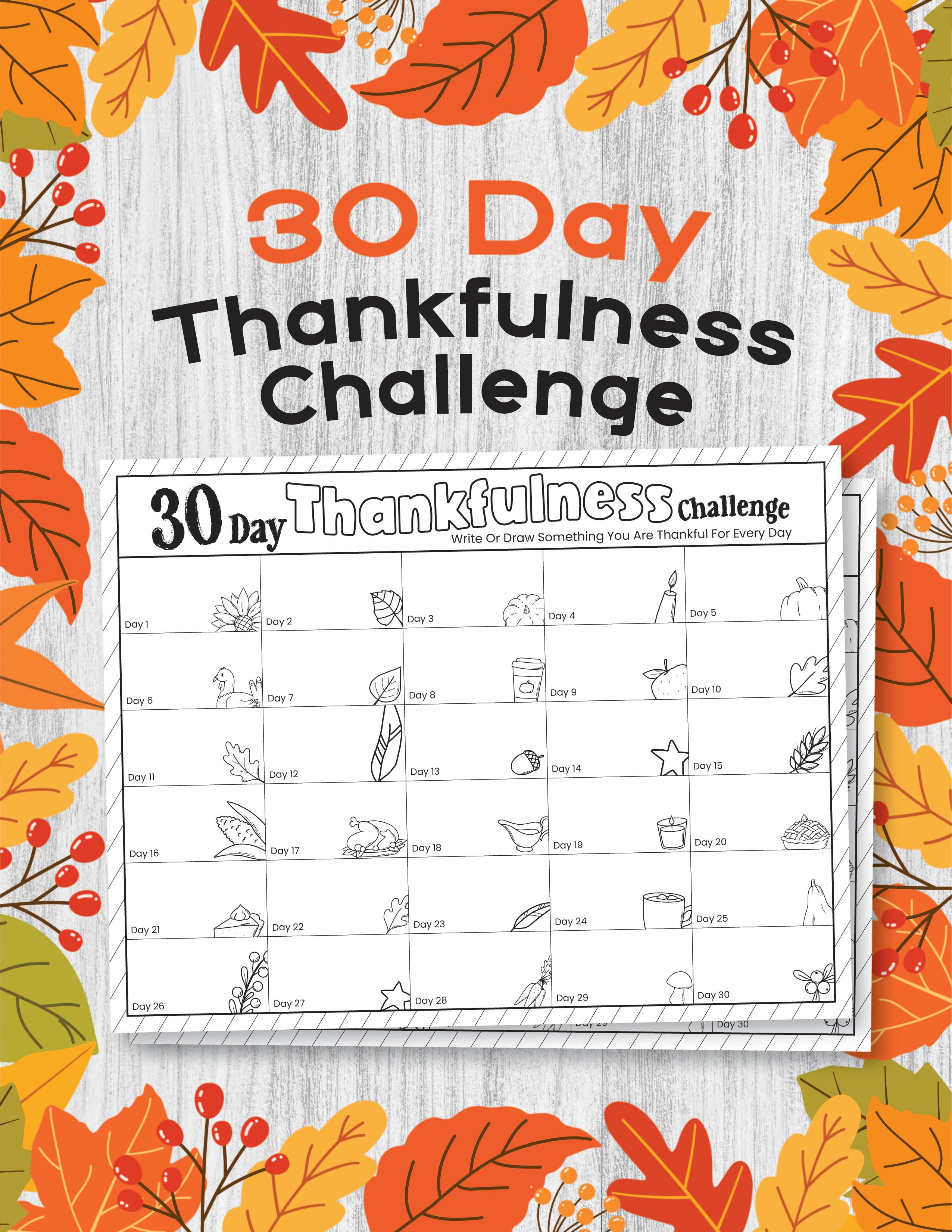 Thankfulness 30 Day Challenge – Children's Ministry Deals