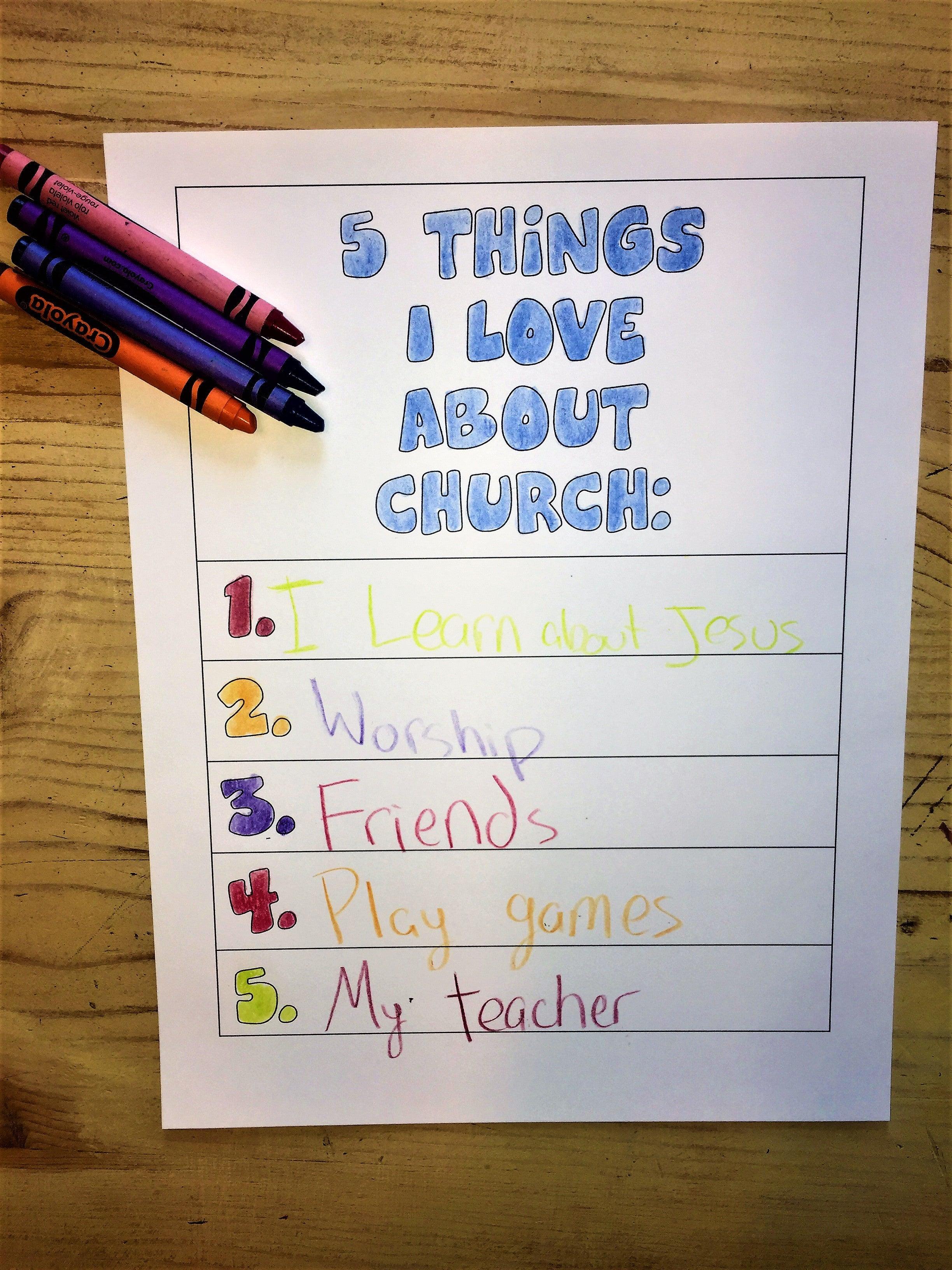 i love sunday school coloring pages