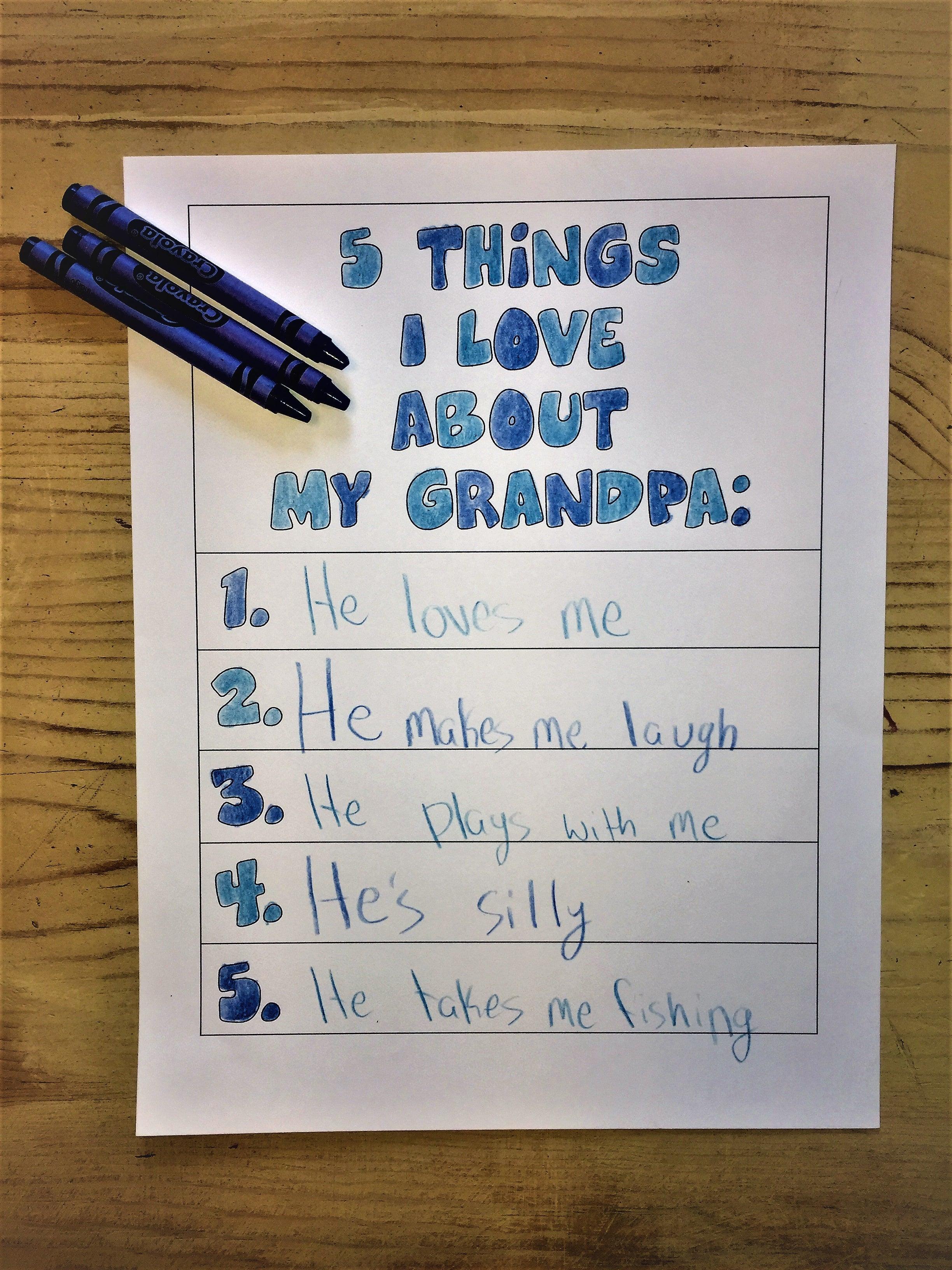 we love you grandpa coloring page