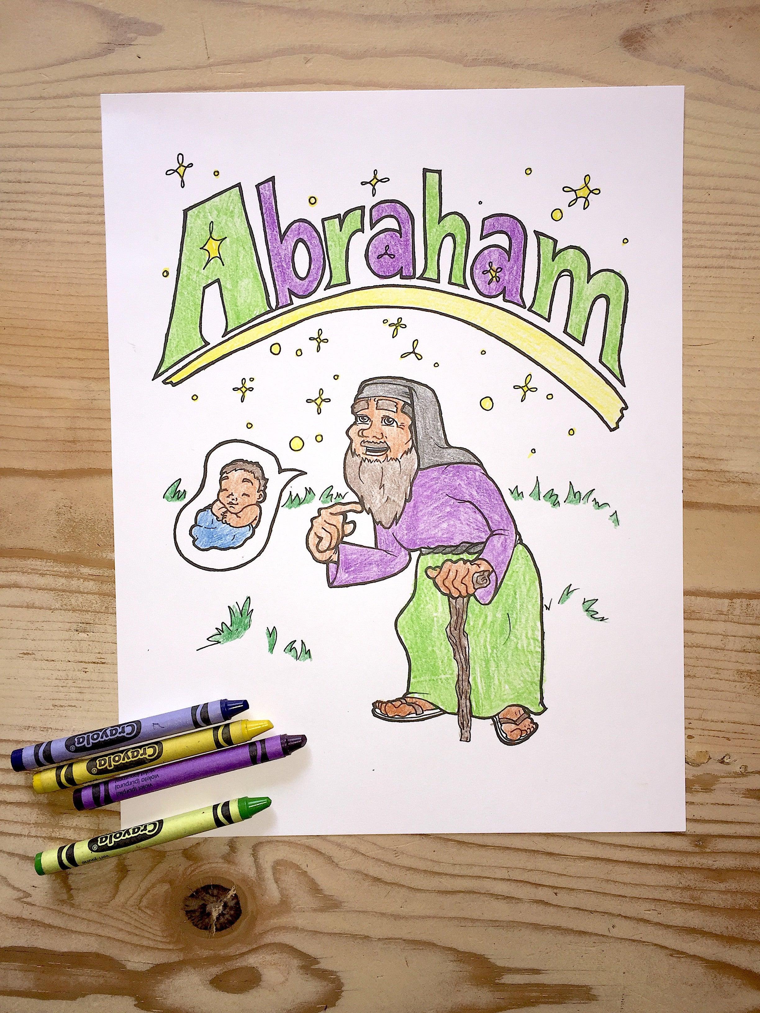 Abraham Bible Story Coloring Pages