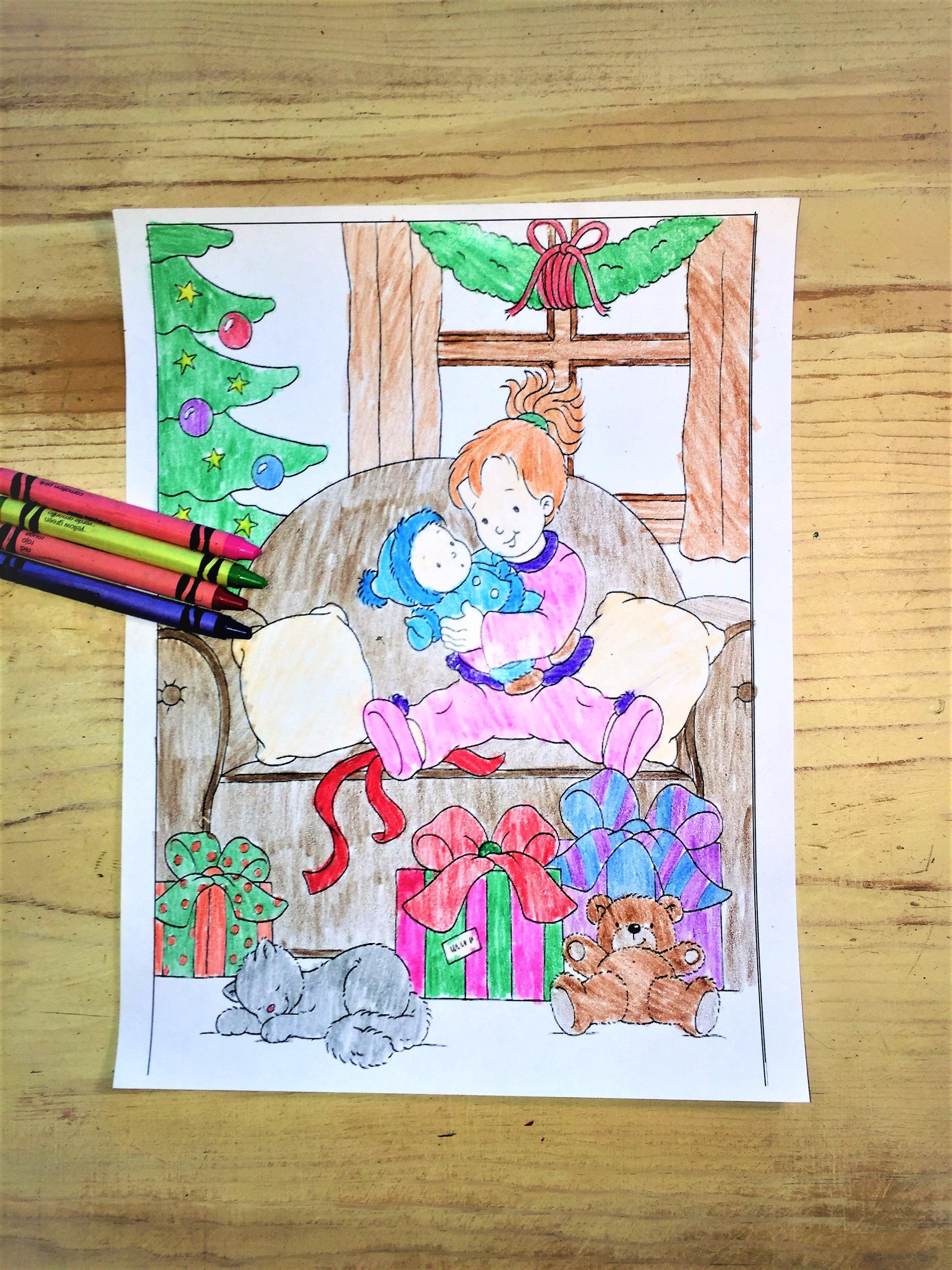christmas coloring pages presents
