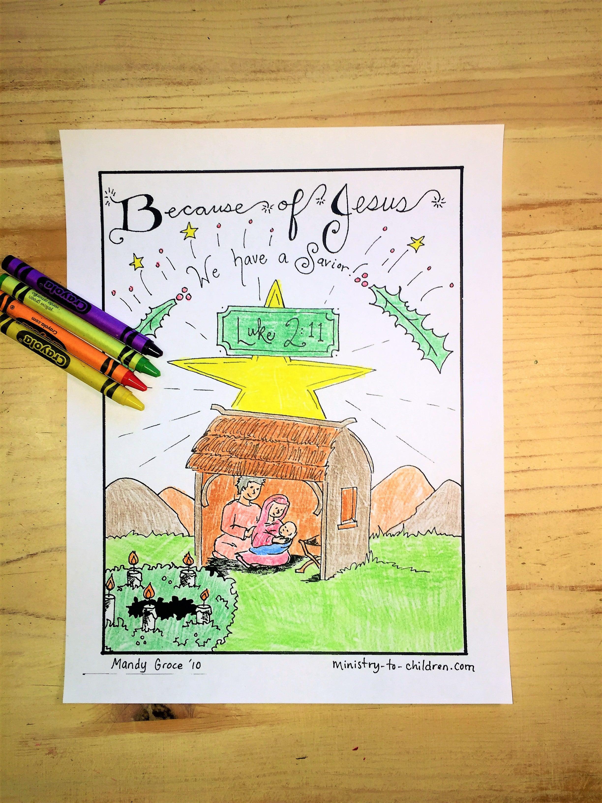 christmas coloring pages children