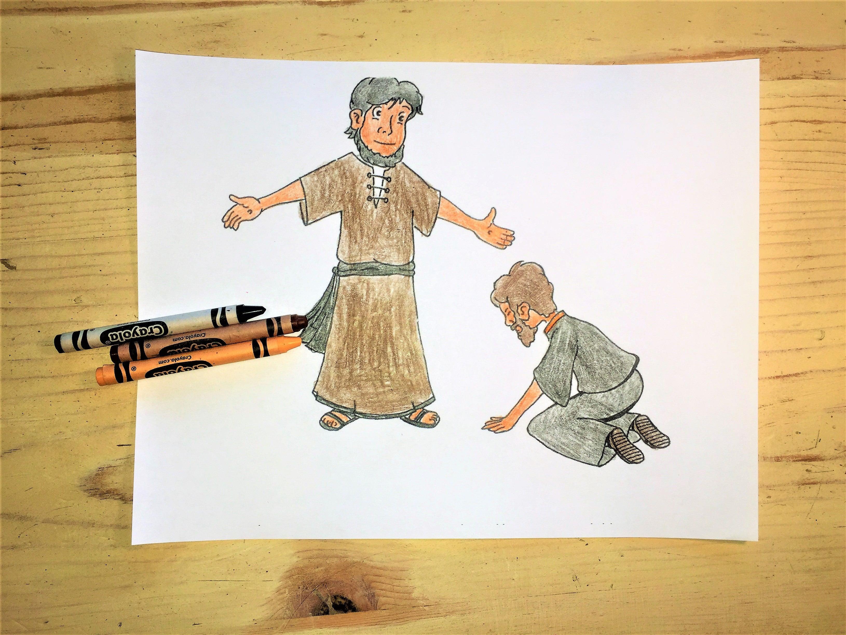 doubting thomas coloring sheet