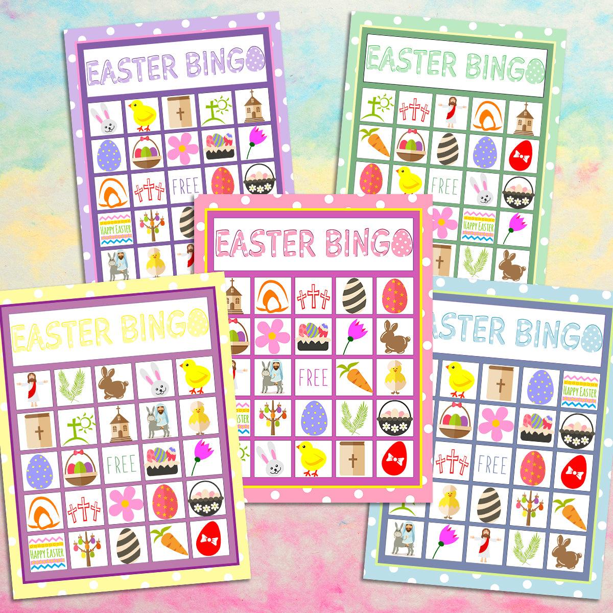Christian Easter Bingo Cards