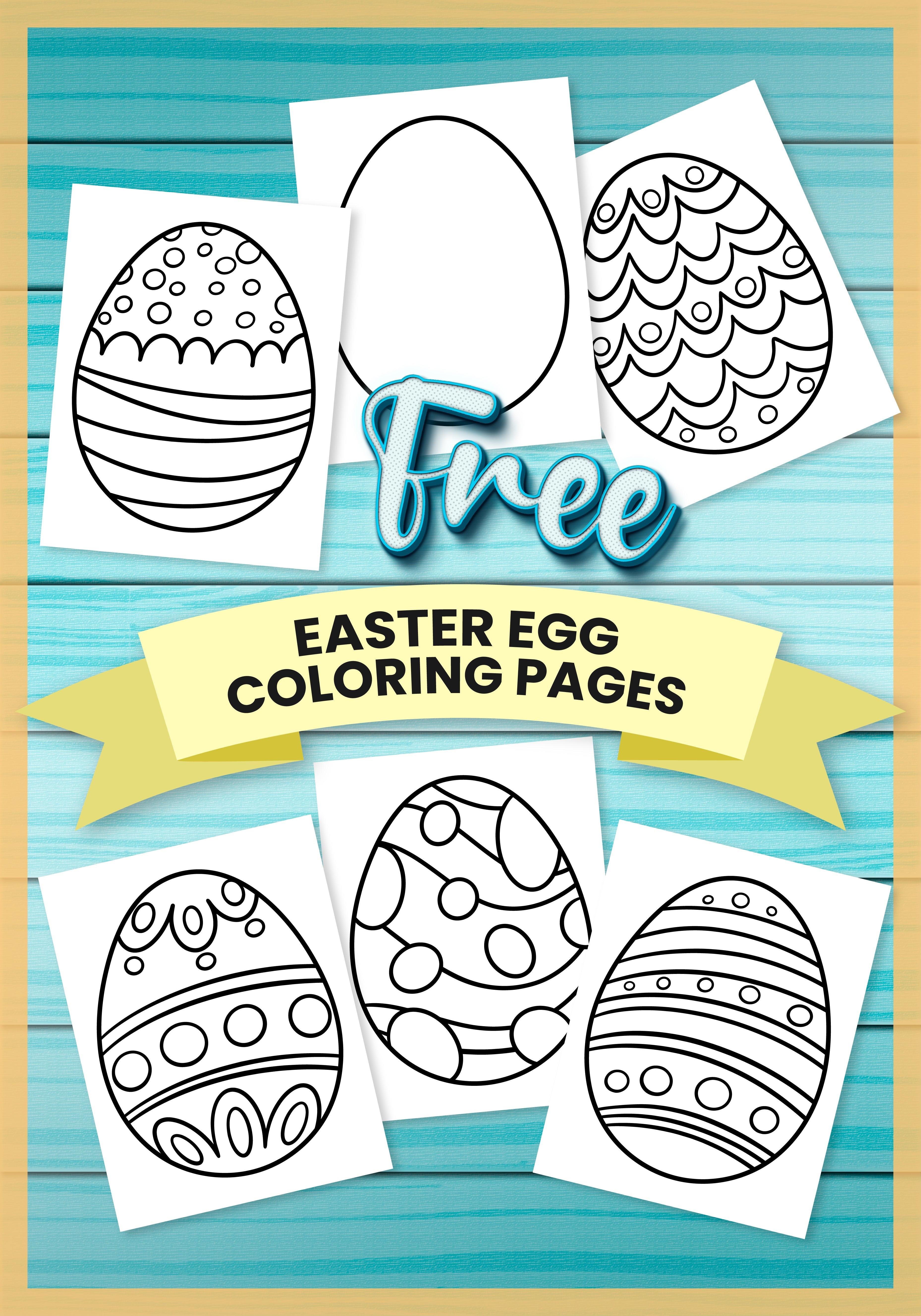 easter egg coloring pages for preschool