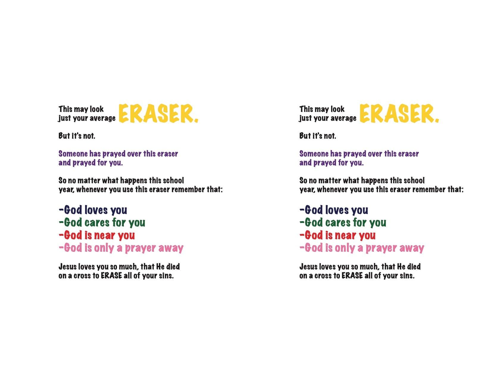 Eraser Poem Paper Poetry' Neon Heart Eraser – Everyone's Designs