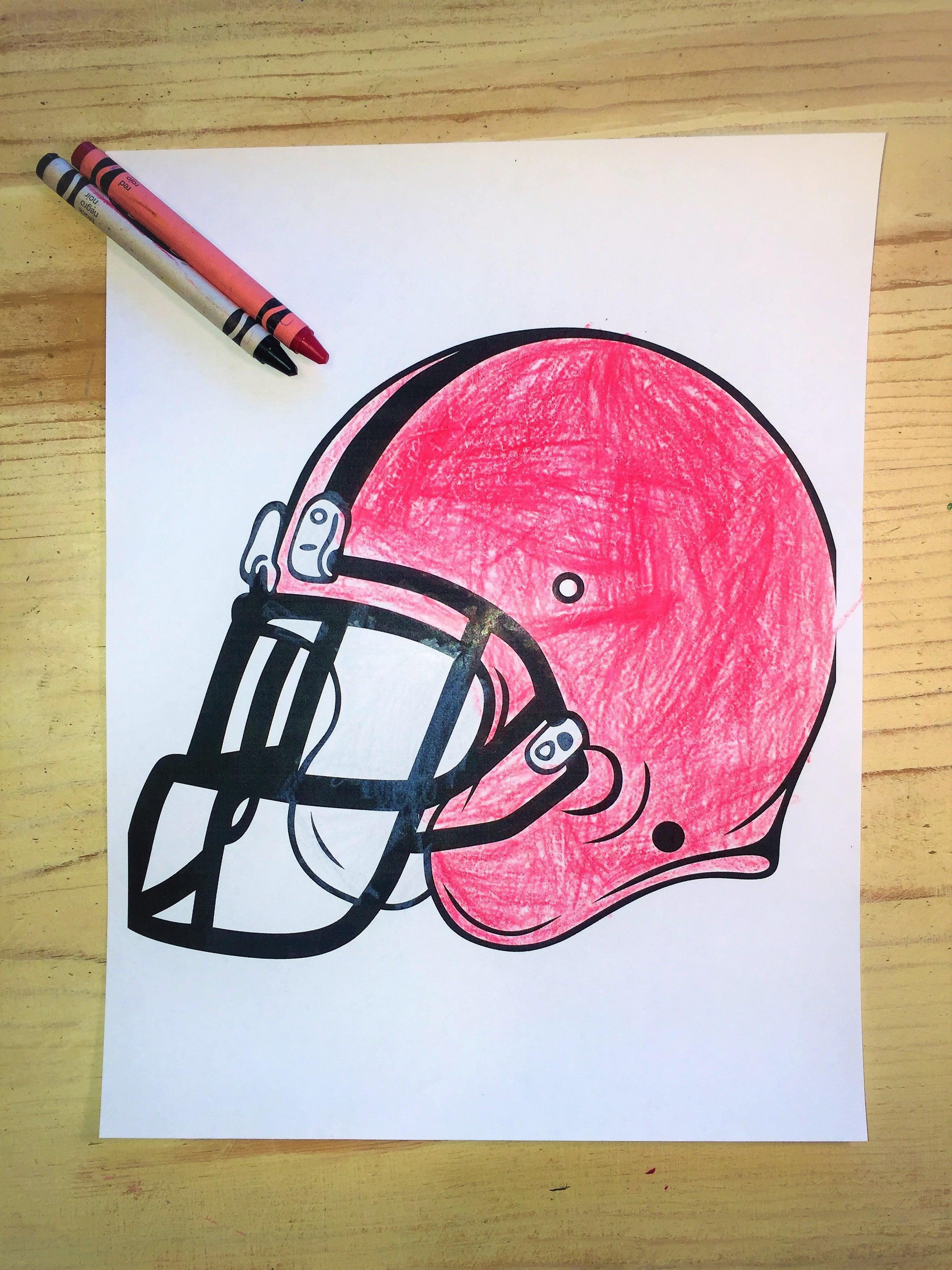 buccaneers helmet coloring page
