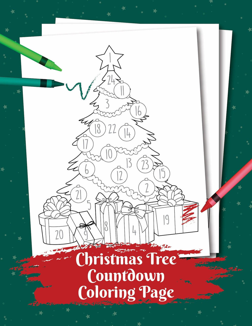 FREE Christmas Coloring Countdown