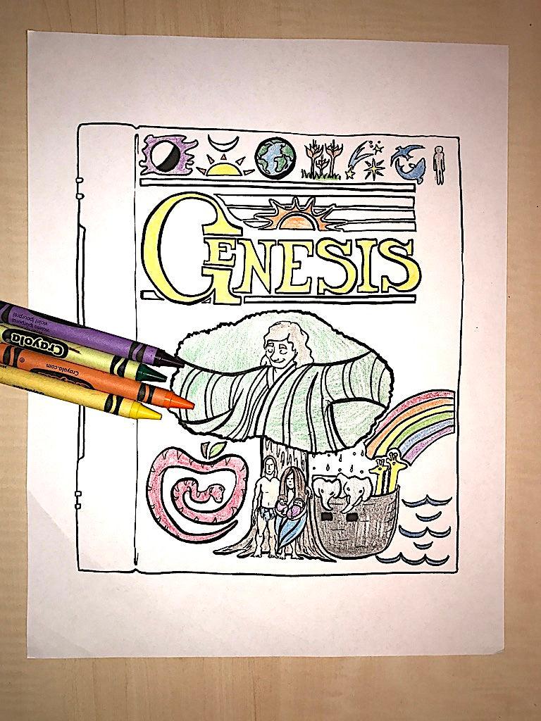 genesis coloring pages sunday school