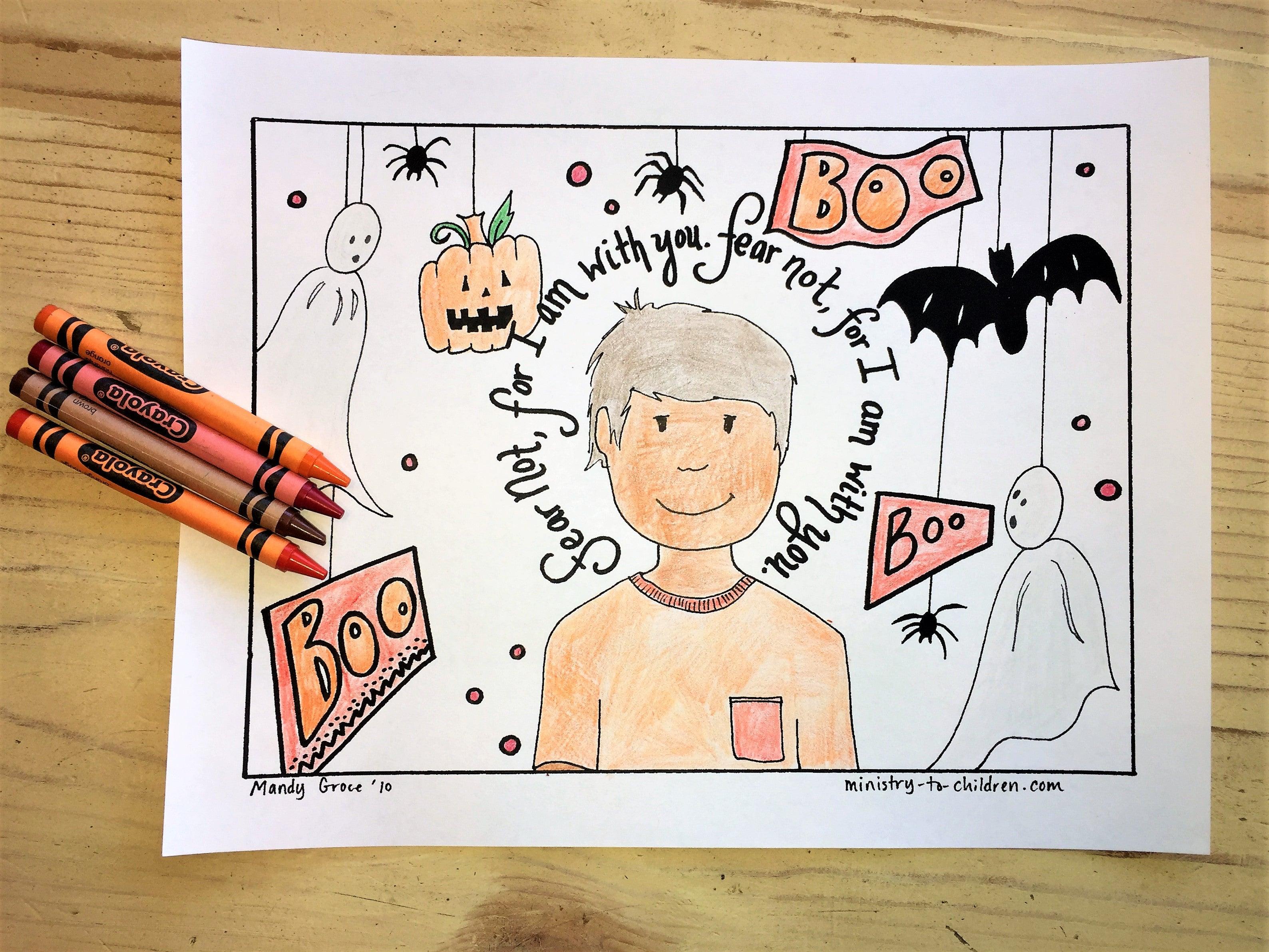 childrens halloween coloring pages