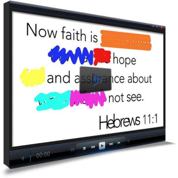 Hebrews 11:1 Memory Verse Video – Children's Ministry Deals