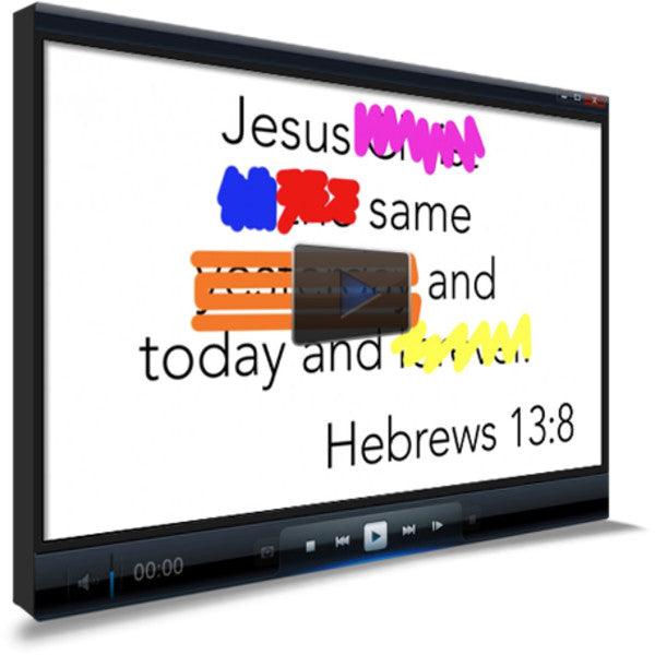 Hebrews 13:8 Memory Verse Video – Children's Ministry Deals