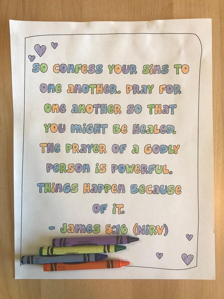 james of the bible coloring pages