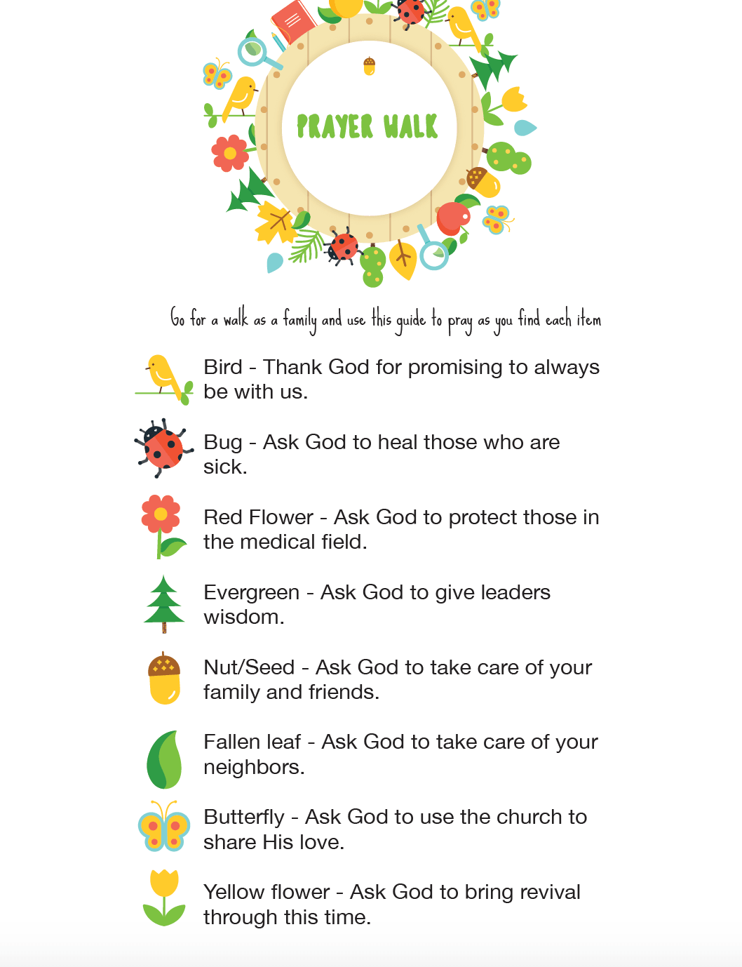 Nature Scavenger Hunt Prayer Walk – Children's Ministry Deals
