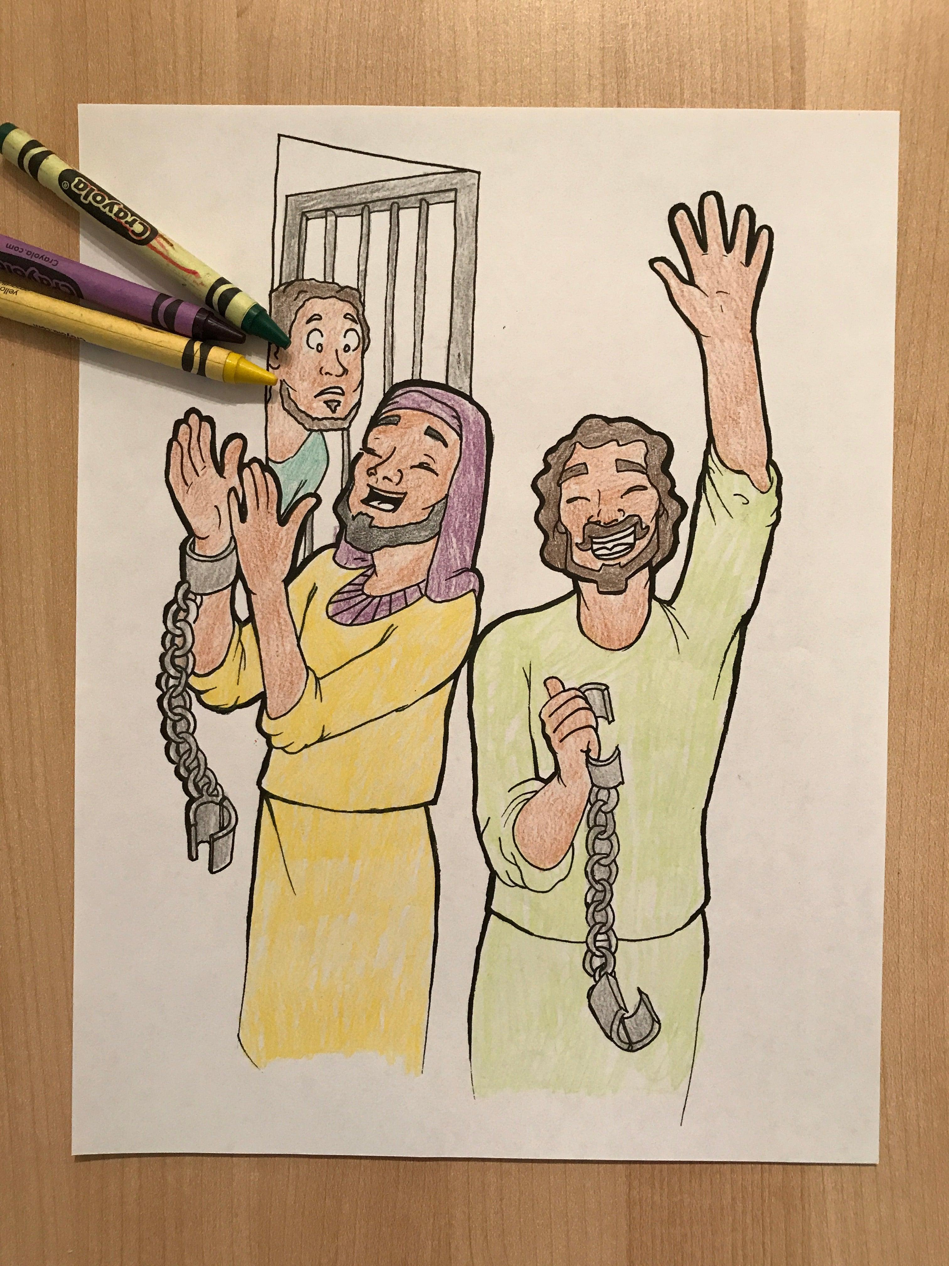 bible coloring pages of paul