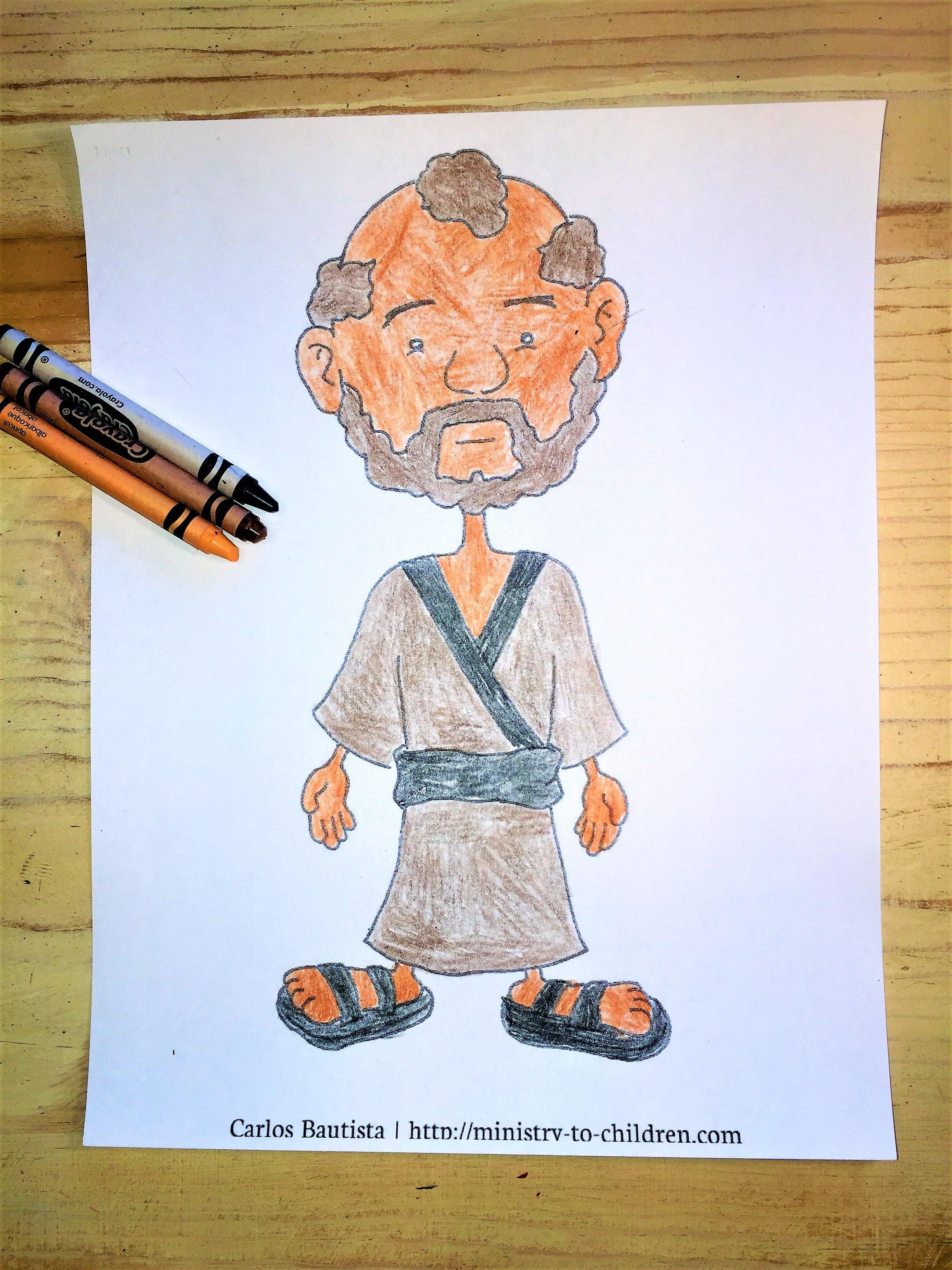 peter coloring pages bible