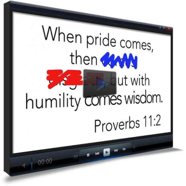 Proverbs 11:2 Memory Verse Video – Children's Ministry Deals