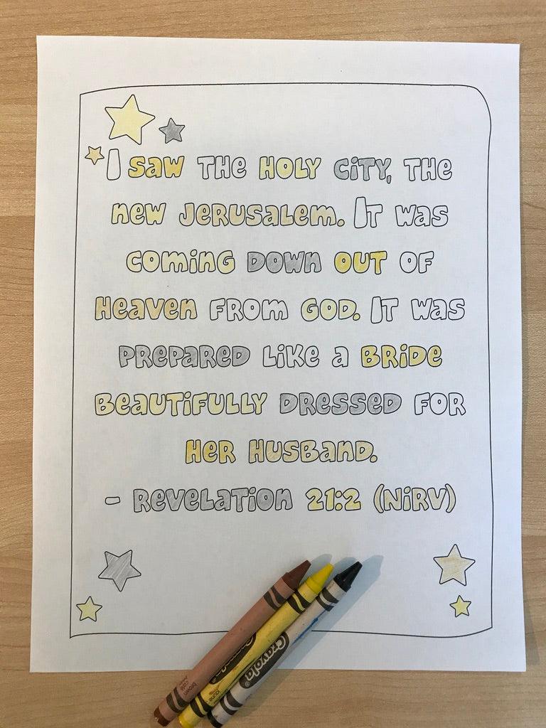 coloring pages of revelation