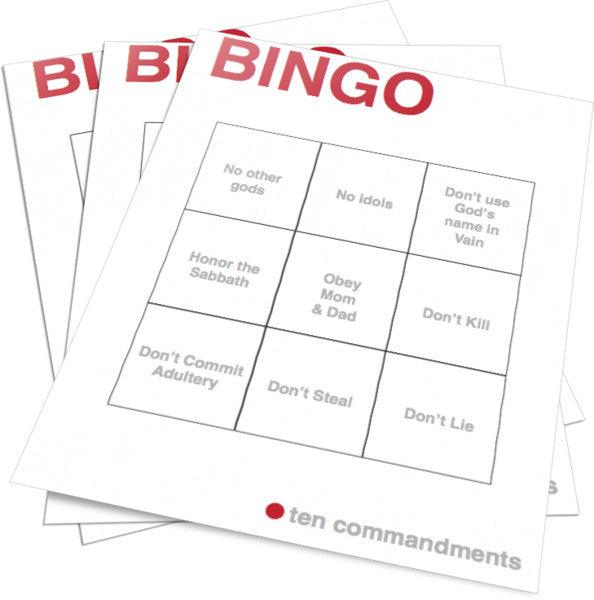 10 Commandments Bible Bingo – Children's Ministry Deals