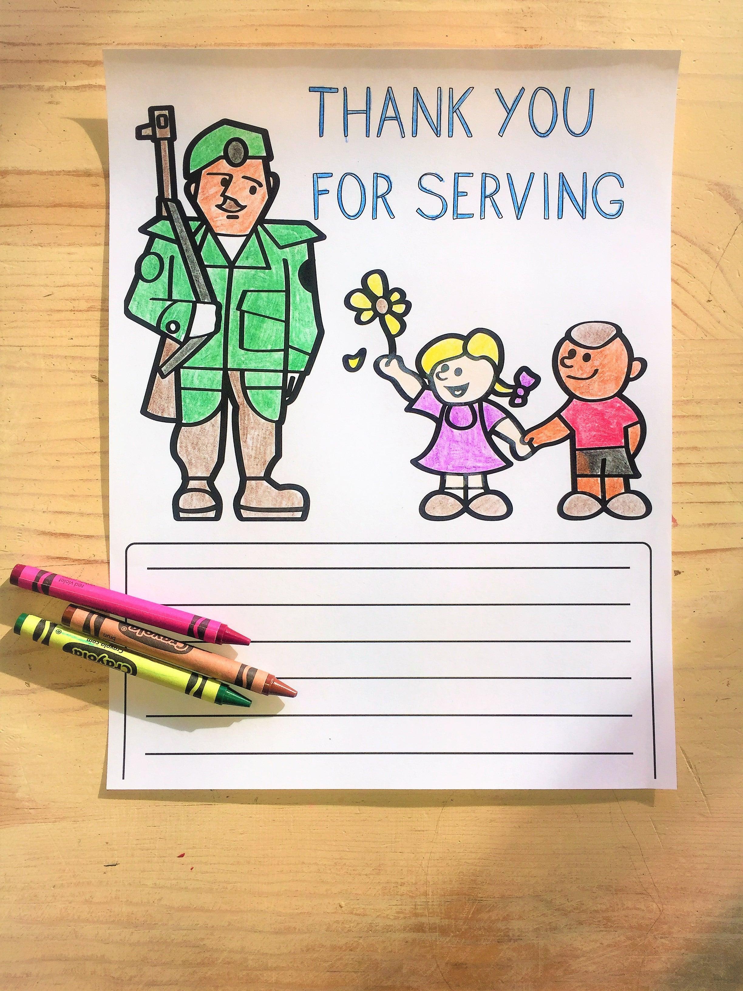 crayola coloring pages veterans day
