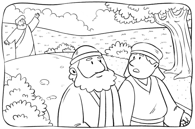 Emmaus Road Coloring Page