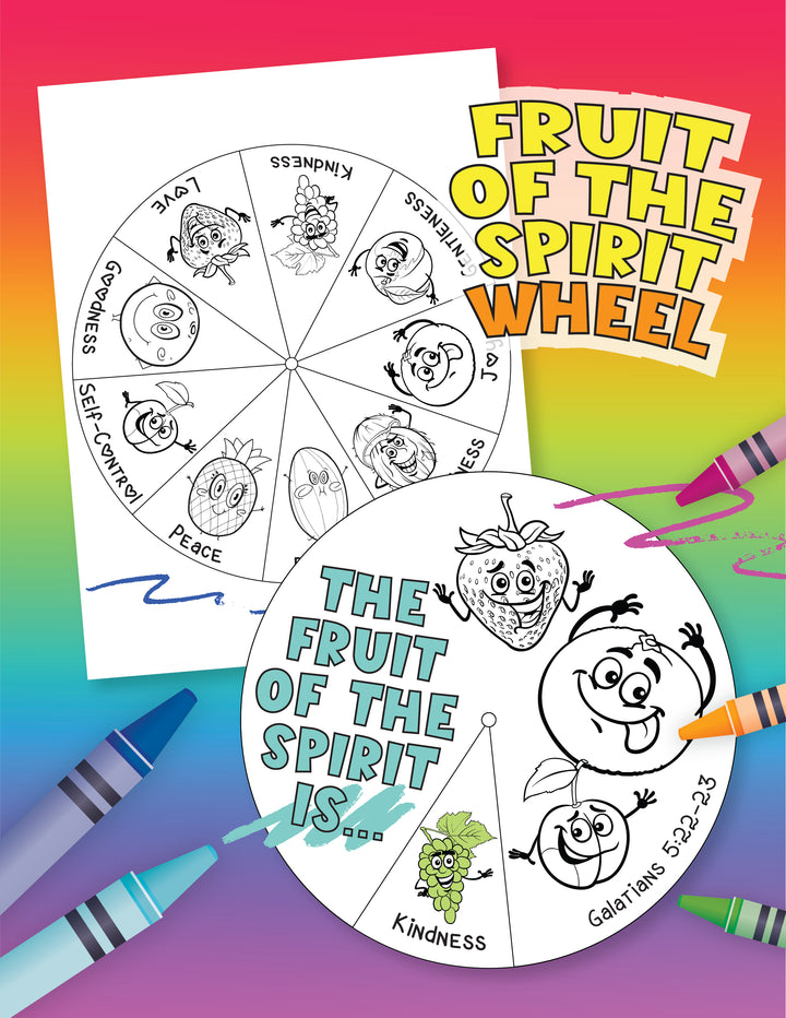 FREE Fruit Of The Spirit Spinner Wheel – Children's Ministry Deals