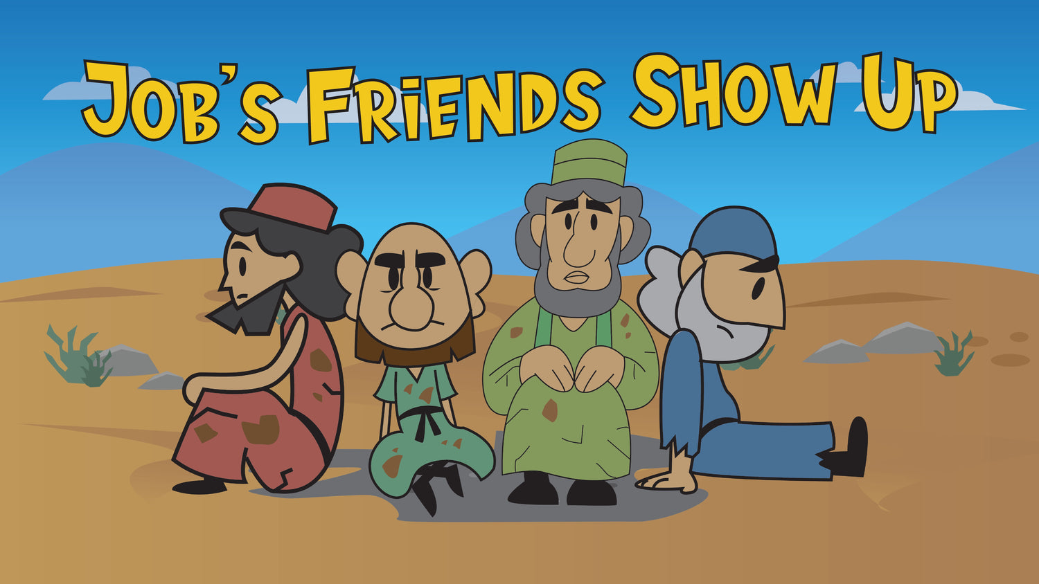 Job's Friends Show Up - Job 2 Bible Story Video – Children's Ministry Deals