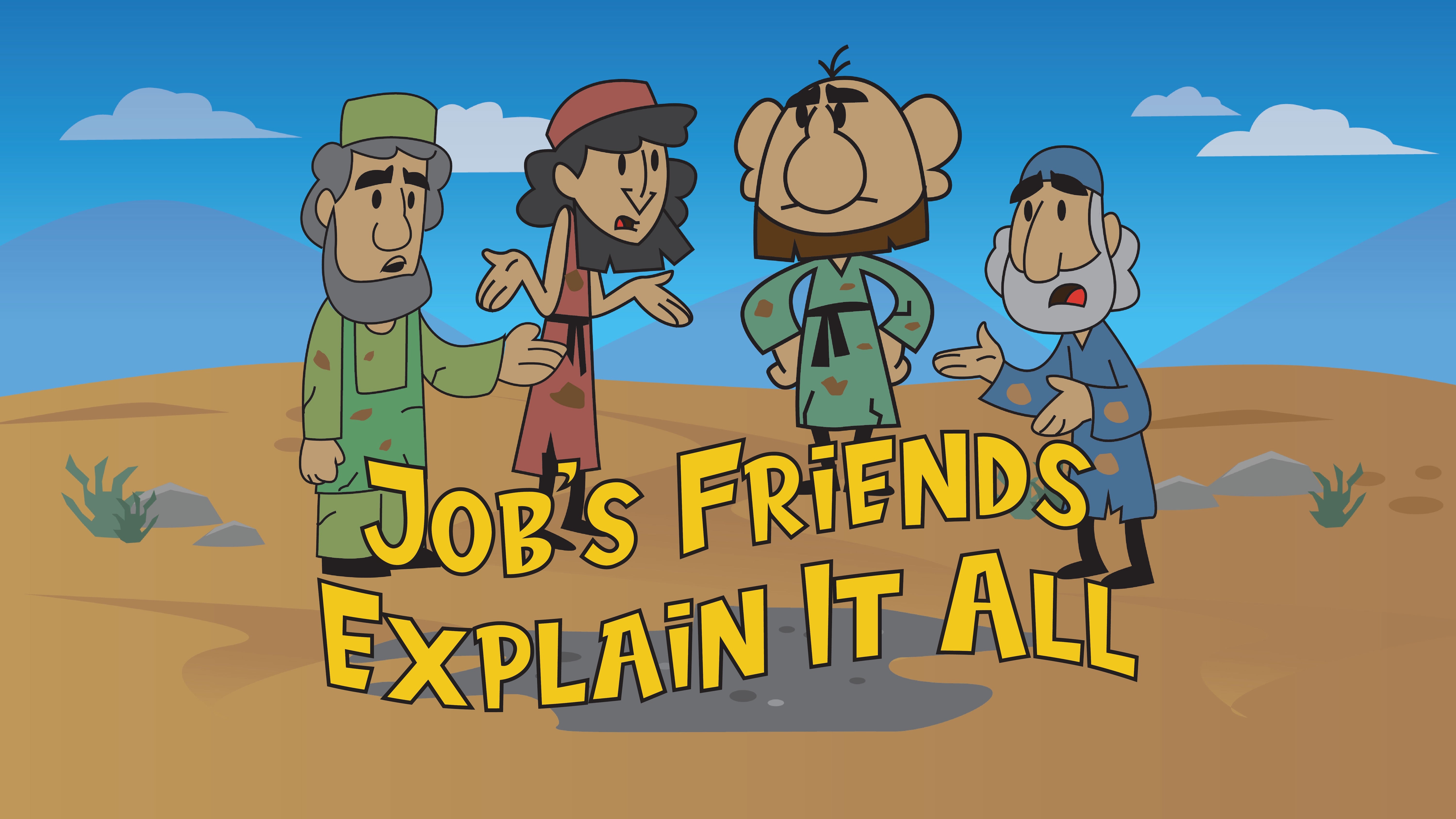 Job's Friends Explain It All - Job 3 Bible Story Video – Children's ...
