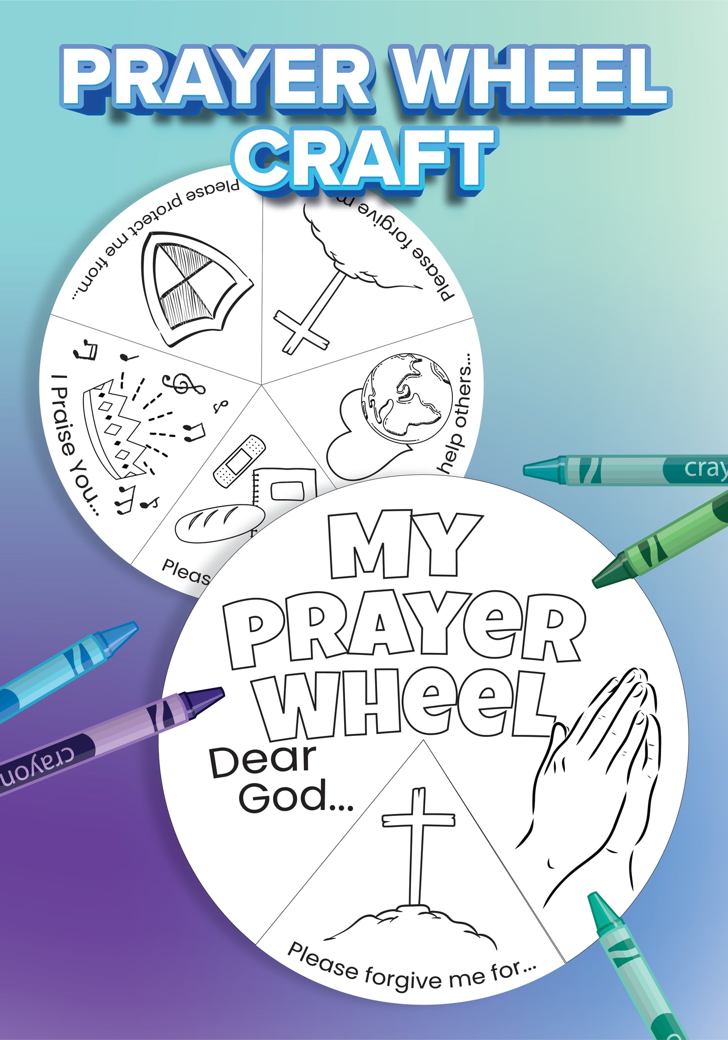 FREE Prayer Wheel Craft – Children's Ministry Deals