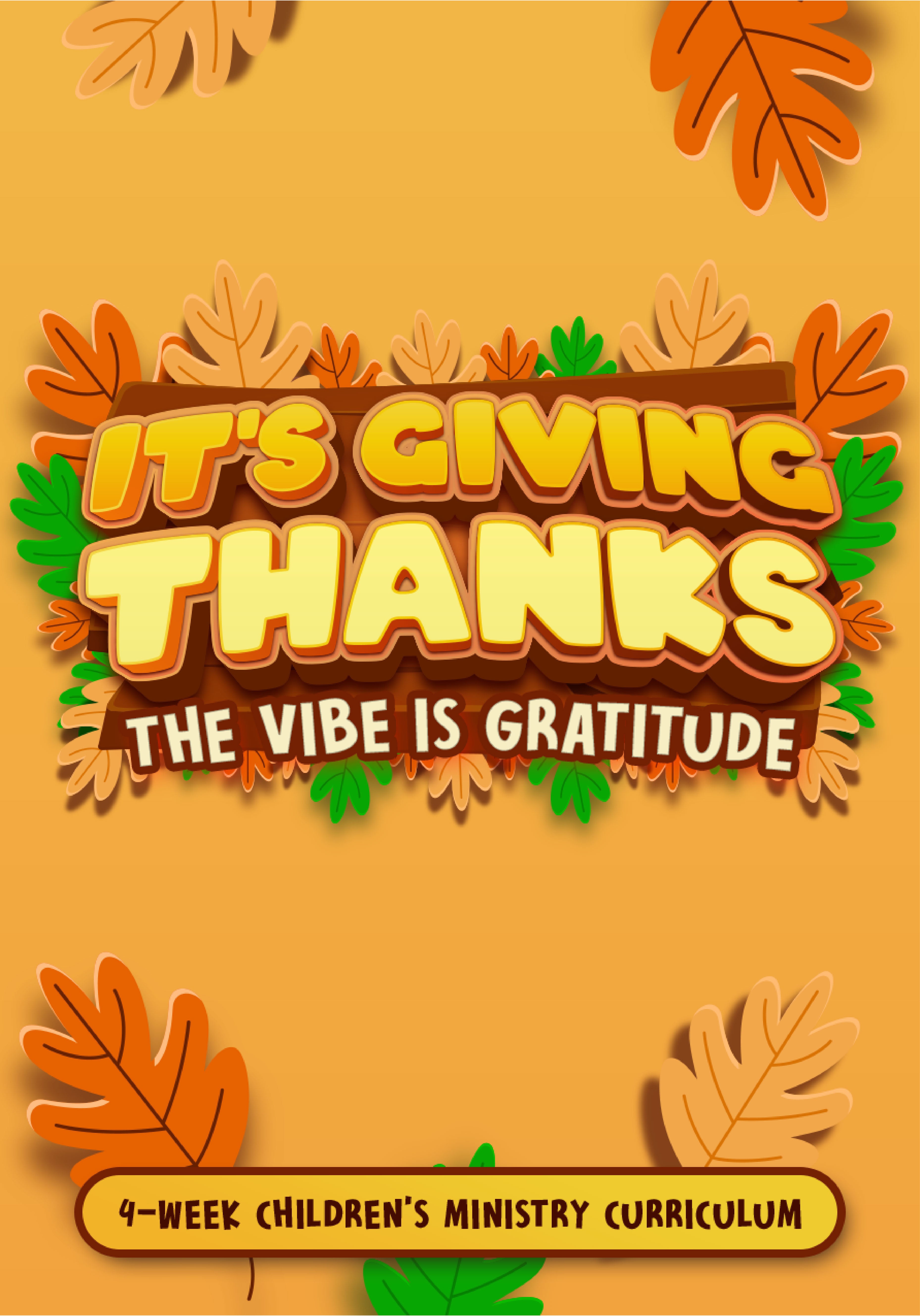 It's Giving Thanks 4-Week Children's Ministry Curriculum – Children's ...