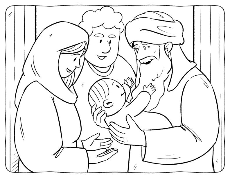 Simeon Coloring Page – Children's Ministry Deals