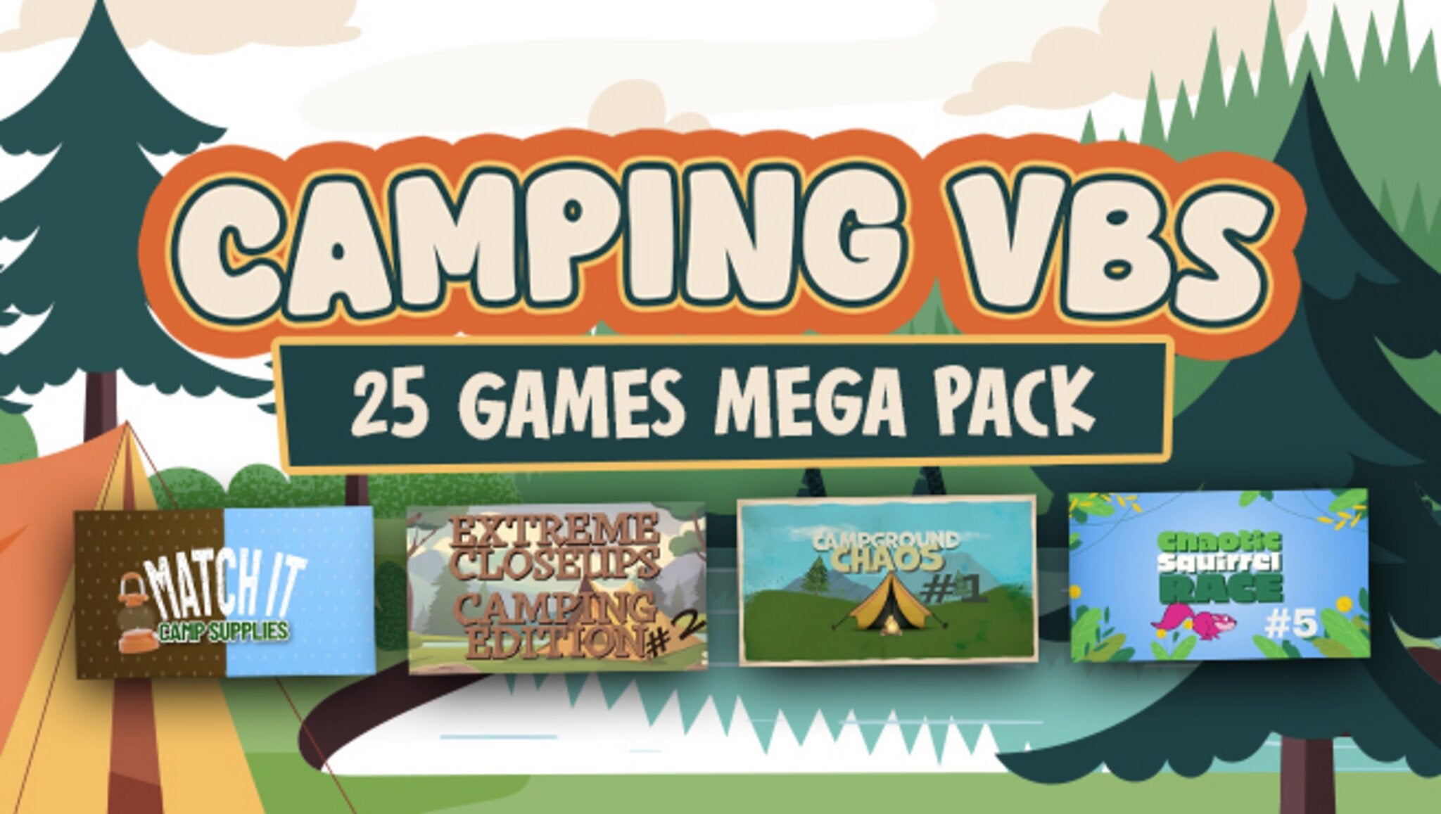 Camping VBS 25 Games Mega Pack – Children's Ministry Deals