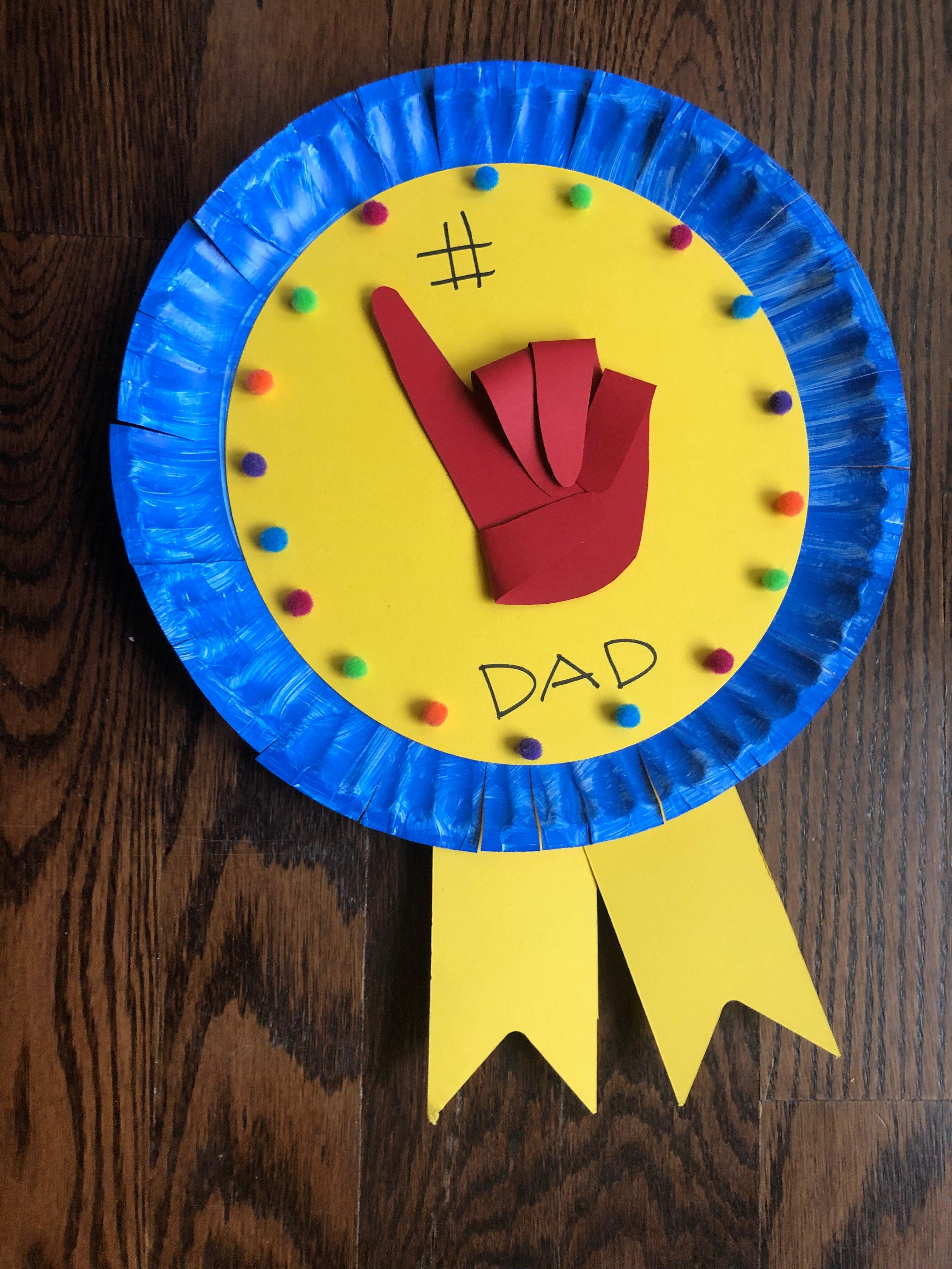 Paper Plate Father's Day Craft | ppgbbe.intranet.biologia.ufrj.br