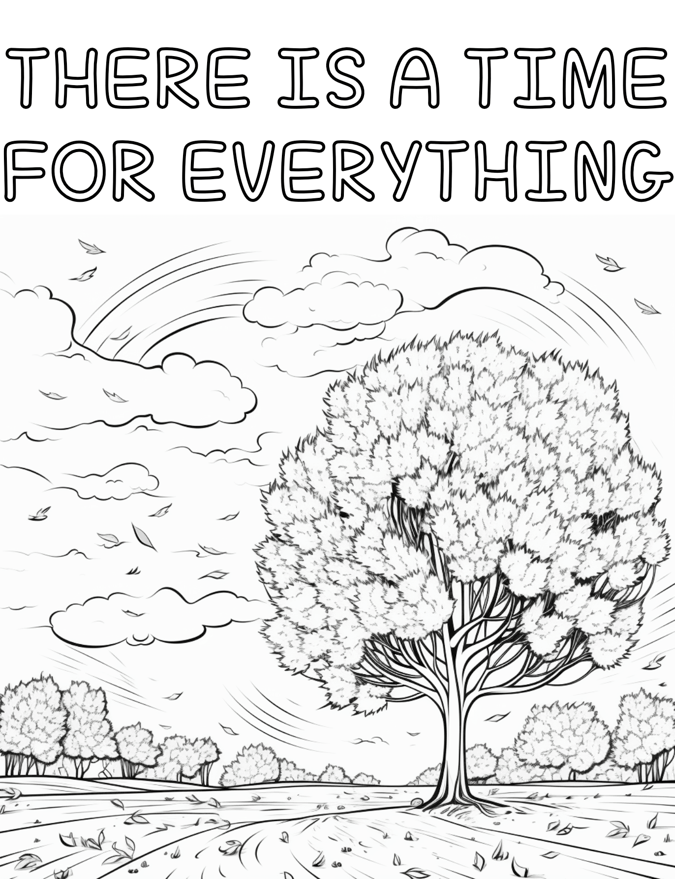 There Is A Time For Everything Coloring Page
