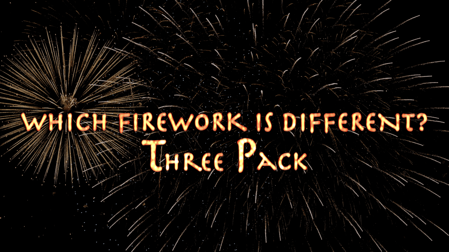 Which Firework Is Different? Game Pack – Children's Ministry Deals