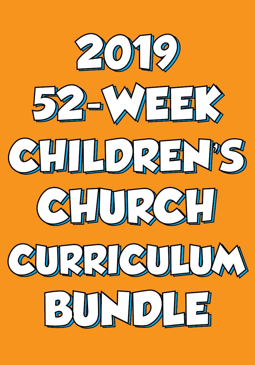 52-Week Children's Church Curriculum Bundle 2019 – Children's Ministry ...