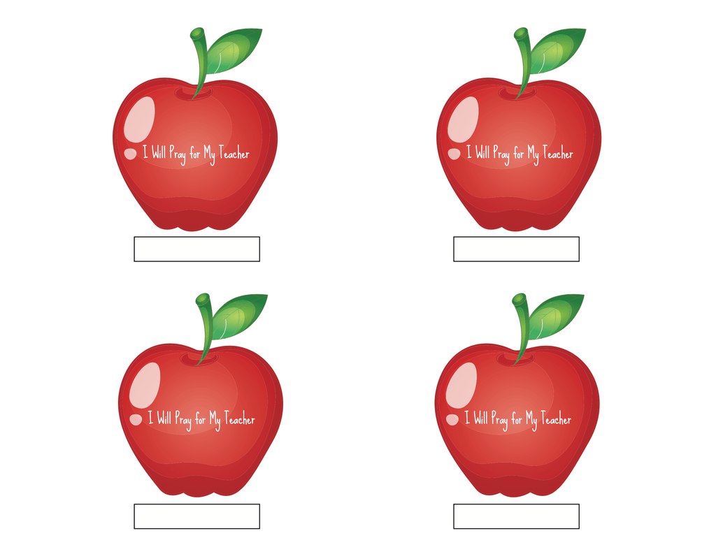 Apple Prayer Coloring Page