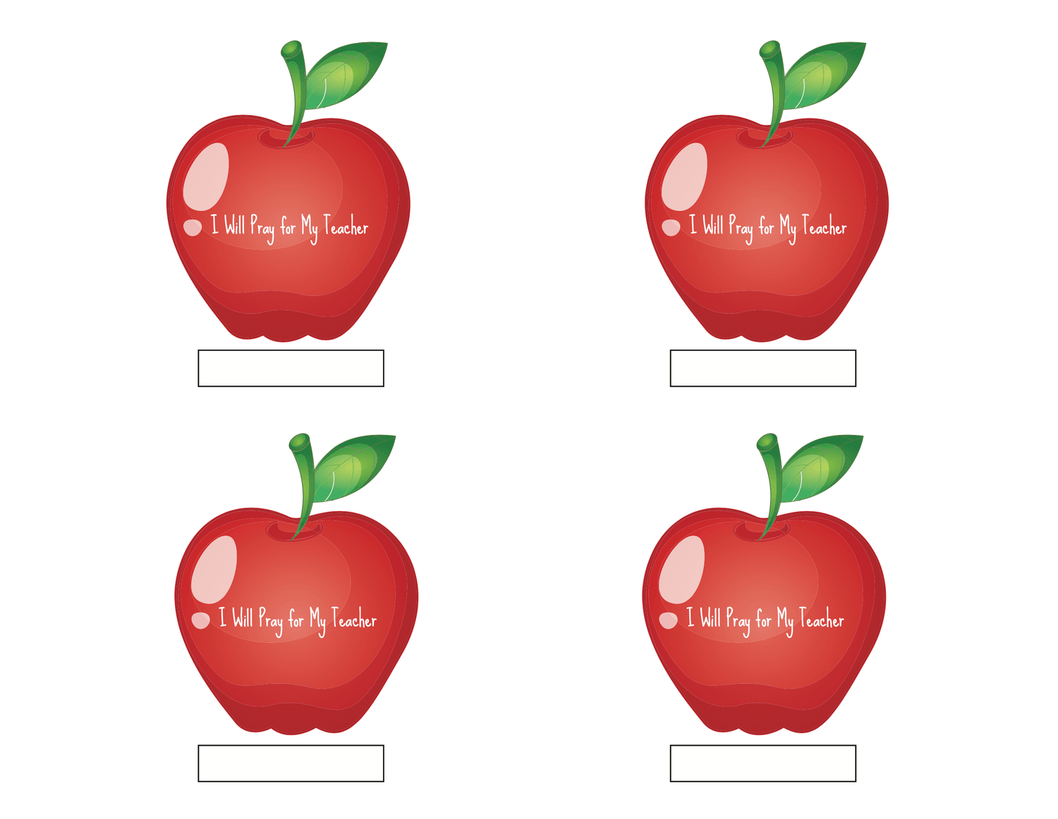 Apple Prayer Coloring Page – Children's Ministry Deals