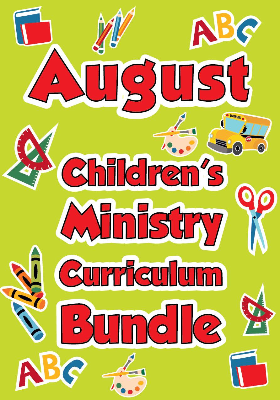 August Children's Curriculum Bundle – Children's Ministry Deals