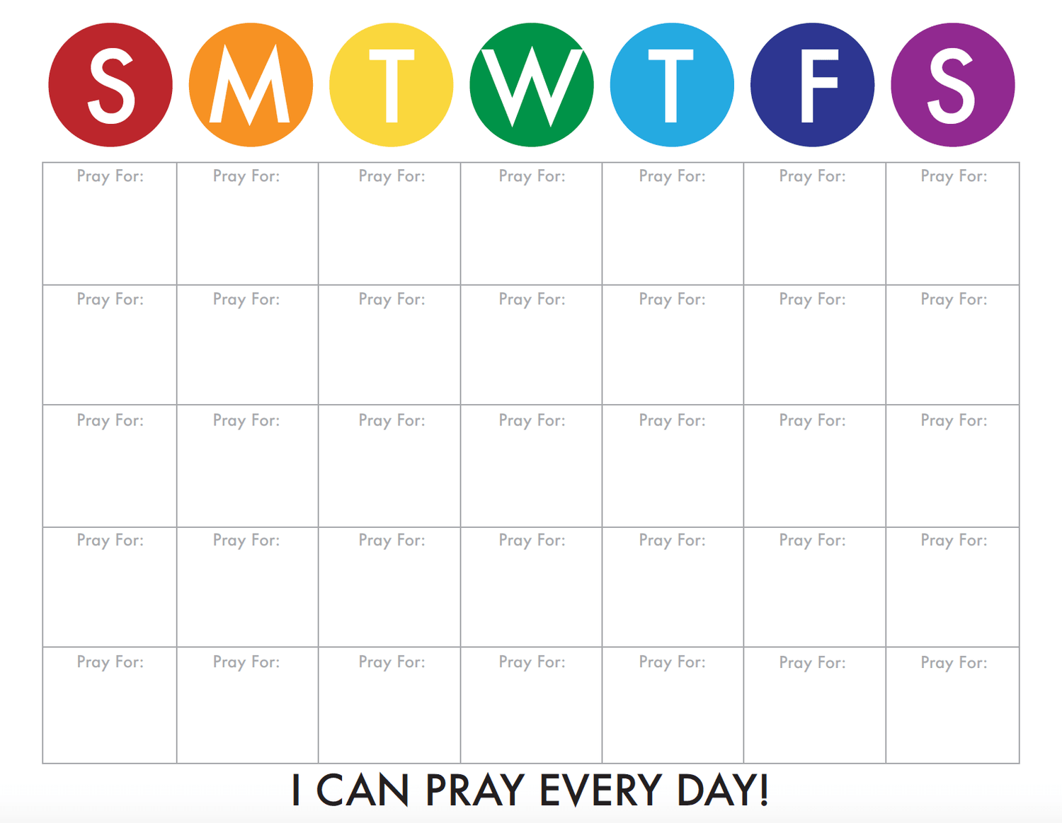 FREE Back to School Prayer Calendar – Children's Ministry Deals