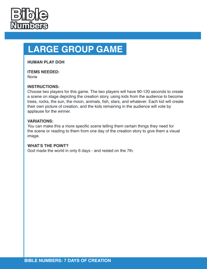 Bible Numbers 8-Week Children’s Ministry Curriculum – Children's ...
