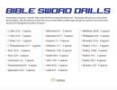 Bible Sword Drills Game For Kids