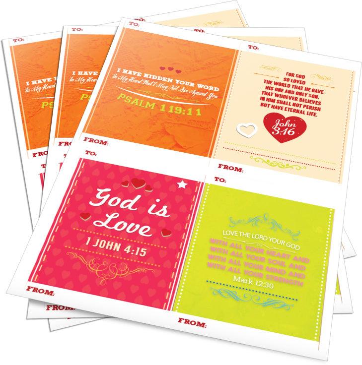 Valentines Bible Verse Cards - FREE