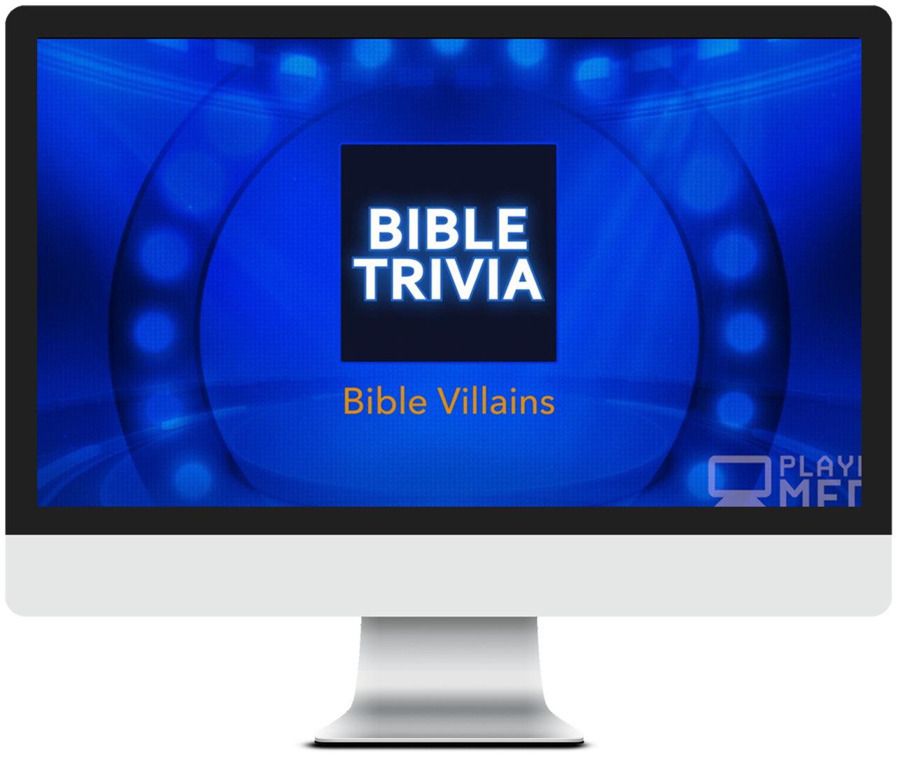 Bible Villains Trivia Game for Kids