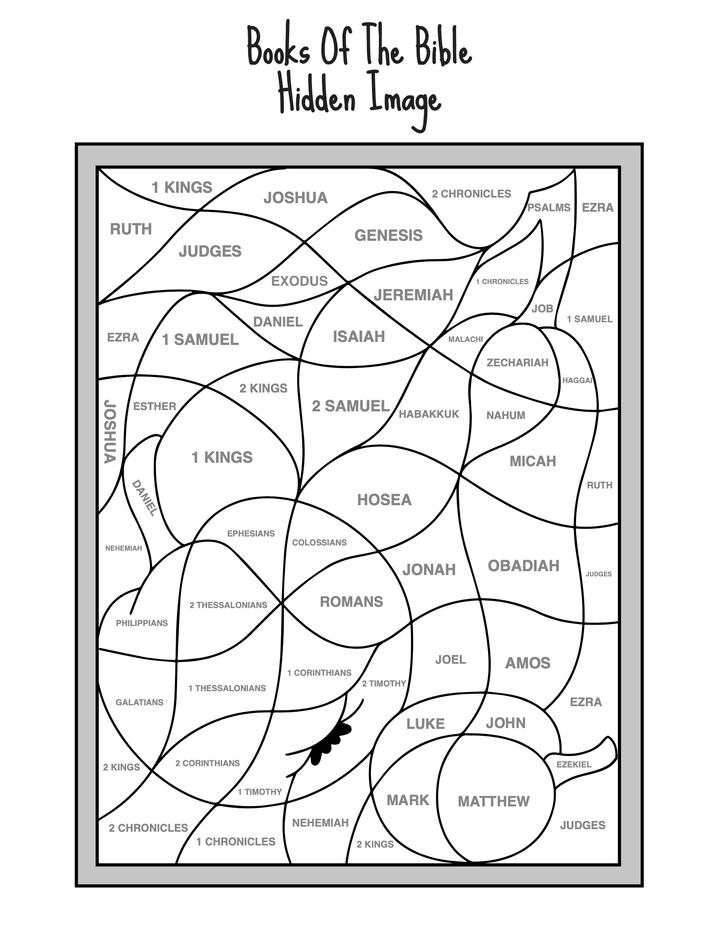 Books Of The Bible Hidden Image – Children's Ministry Deals