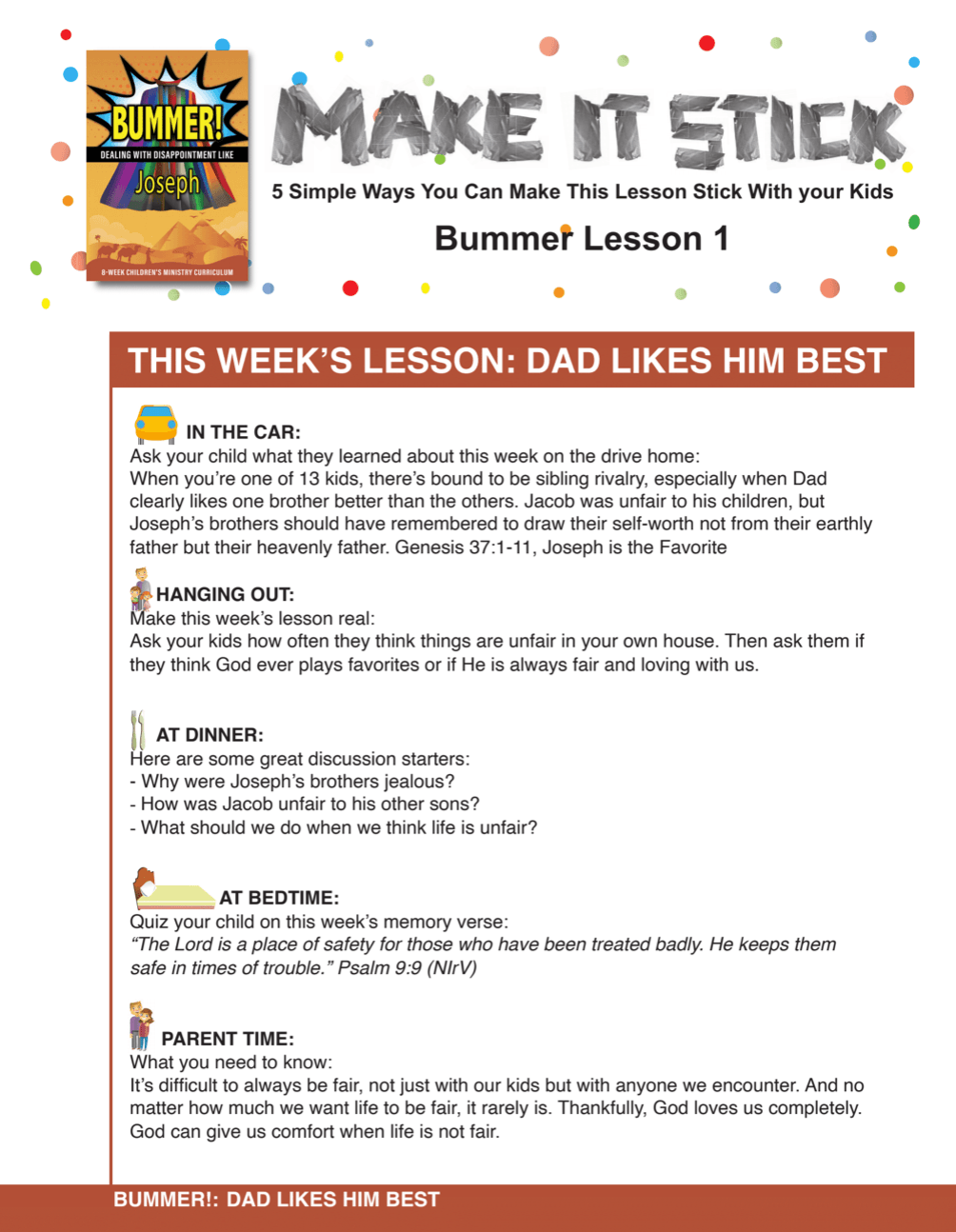 Bummer! 8-Week Children's Ministry Curriculum