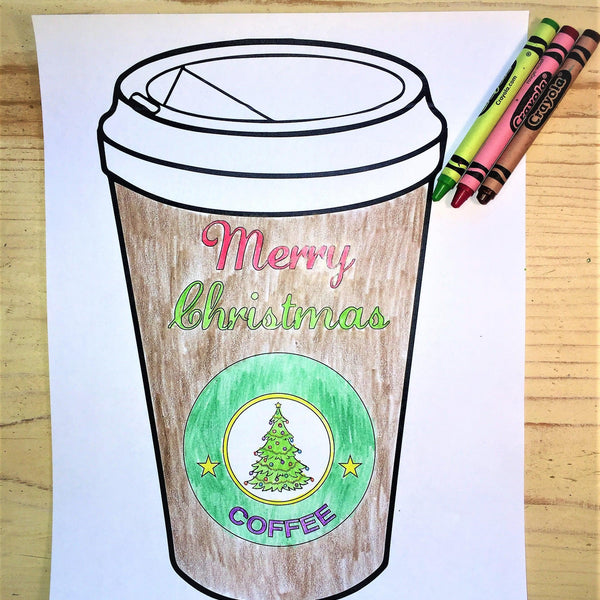 Plastic Cup Coloring Page